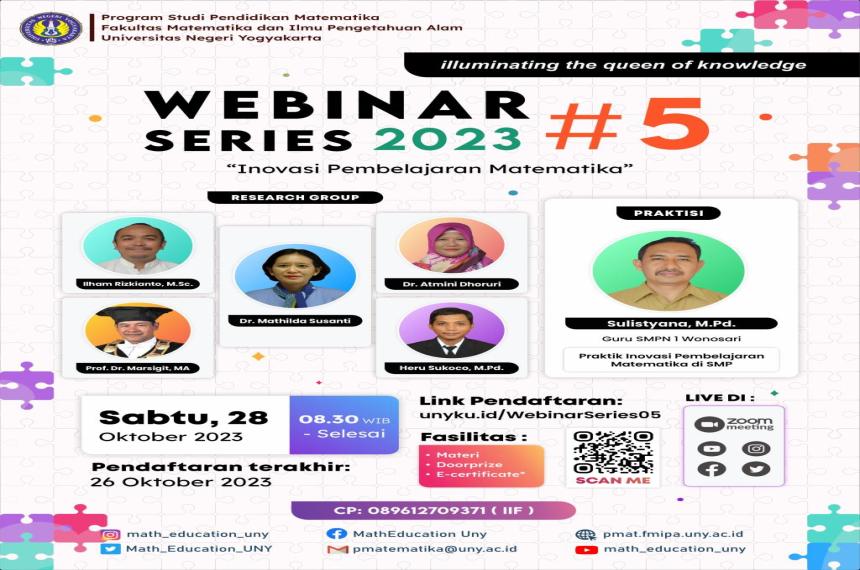 Webinar Series 5 Prodi Pendidikan Matematika
